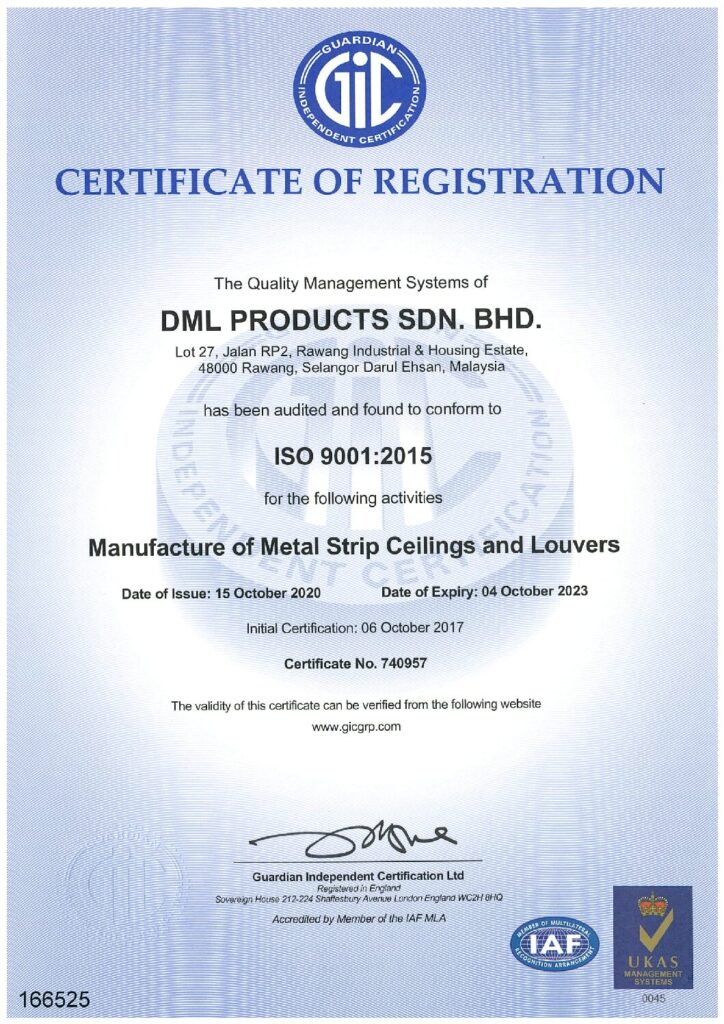 Certifications – DML Group of Company